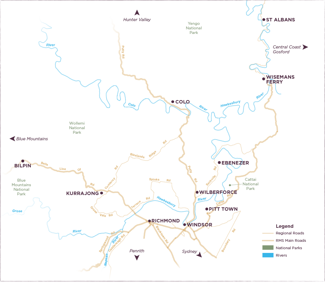 Hawkesbury Map Sydney Australia Official Travel And Website